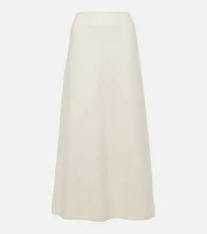 LISA YANG Cashmere Midi Skirt - Neutrals