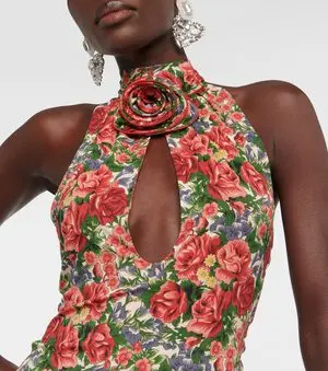 Magda Butrym Floral Halterneck Top