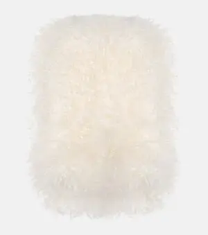 Magda Butrym Shearling Muff - White