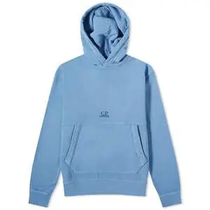 C.P. COMPANY Diagonal Fleece Popover Hoody