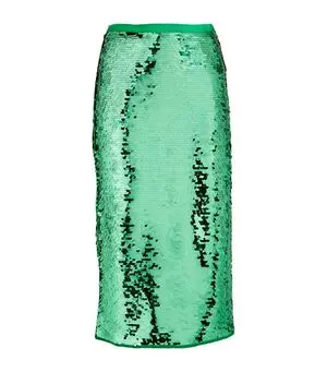 Max Mara Sequin-embellished Midi Skirt
