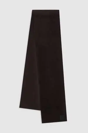 ANINE BING Ava Scarf - Deep Brown Cashmere Blend