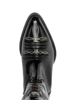 Dsquared2 Stitched Leather Western Boots