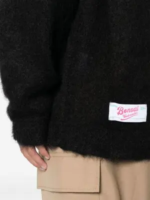 BONSAI Logo-patch Buttoned Cardigan