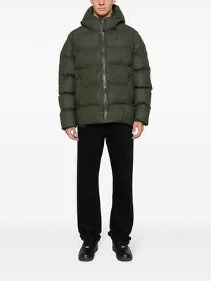 Rains Hooded Padded Jacket - Green