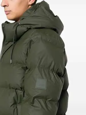 Rains Hooded Padded Jacket - Green