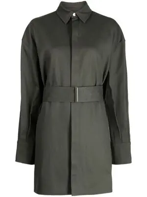 SA SU PHI Belted-waist Shirt Jacket