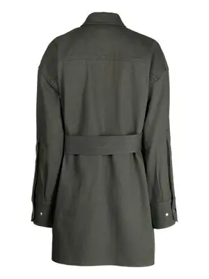 SA SU PHI Belted-waist Shirt Jacket