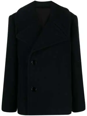 LEMAIRE Double-breasted Wool-cotton Blend Coat