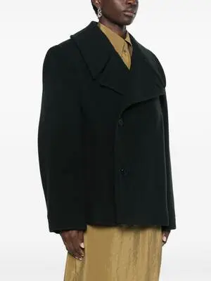 LEMAIRE Double-breasted Wool-cotton Blend Coat