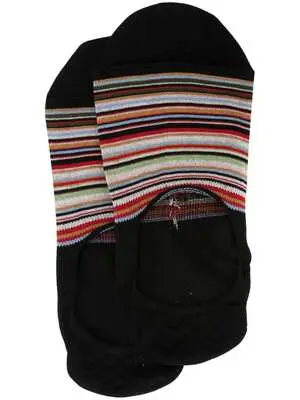 Paul Smith Striped Ankle Socks - Black