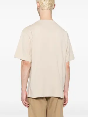 AGNES B. Christof Logo-stamp T-shirt - Brown