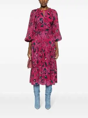 Ulla Johnson Helia Floral Print Midi Dress