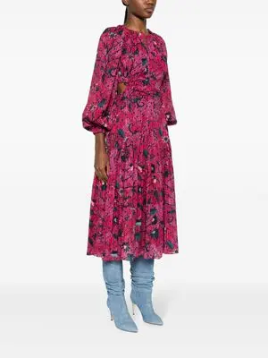 Ulla Johnson Helia Floral Print Midi Dress