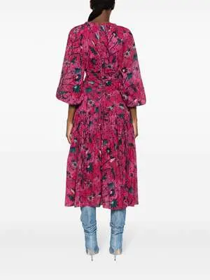 Ulla Johnson Helia Floral Print Midi Dress