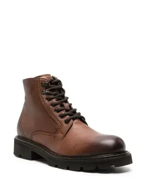 Casadei Beatles Leather Ankle Boots
