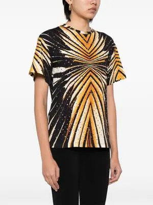 Roberto Cavalli Geometric Print Embellished T-shirt