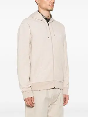 Polo Ralph Lauren Polo Pony Jersey Zip-up Hoodie - Neutrals