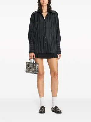 Tory Burch Cuffed Cotton Shirt - Blue