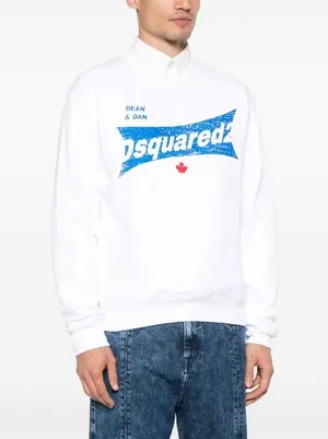 Dsquared2 Logo Print Cotton Sweatshirt