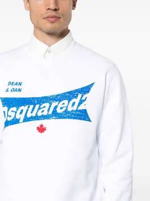 Dsquared2 Logo Print Cotton Sweatshirt