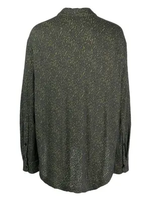 Eckhaus Latta Skrunk Patterned-jacquard Shirt