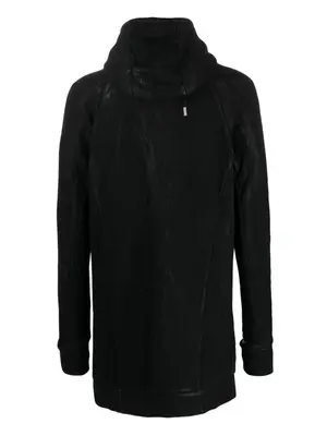 Boris Bidjan Saberi Distressed-effect Drawstring Hooded Jacket