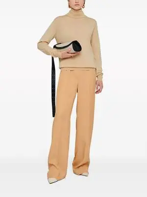 JIL SANDER Roll-neck Wool Jumper - Neutrals