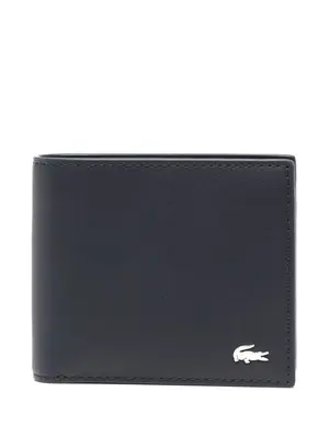 Lacoste Logo-plaque Leather Wallet - Blue