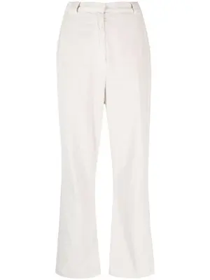 Kristensen Du Nord Straight-leg Corduroy Trousers - Neutrals