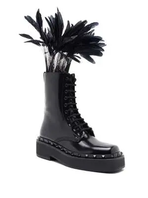 Valentino Garavani 50mm Rockstud Combat Boots
