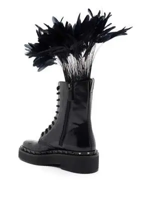 Valentino Garavani 50mm Rockstud Combat Boots