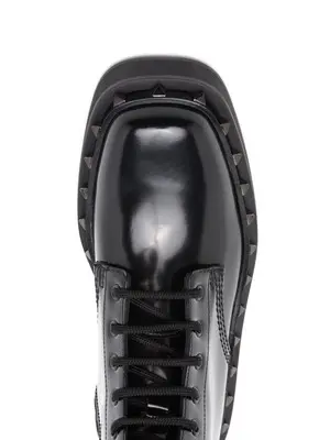 Valentino Garavani 50mm Rockstud Combat Boots