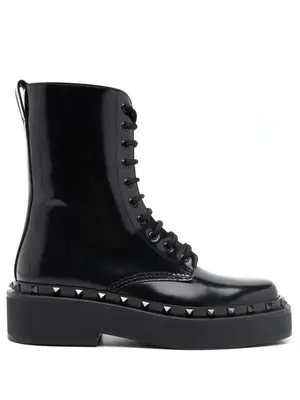 Valentino Garavani 50mm Rockstud Combat Boots