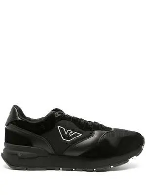 Emporio Armani Mesh-panel Low-top Sneakers