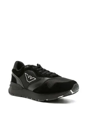 Emporio Armani Mesh-panel Low-top Sneakers