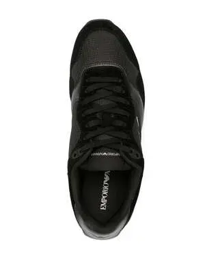 Emporio Armani Mesh-panel Low-top Sneakers