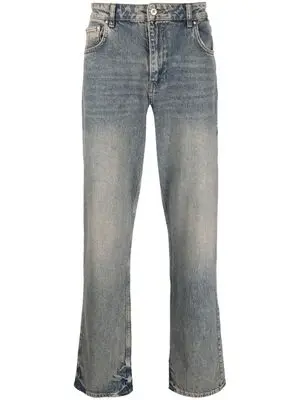 REPRESENT Bleached-effect Straight-leg Jeans