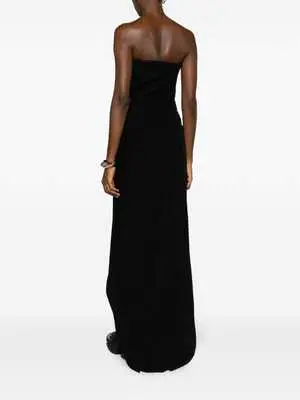 Rick Owens Strapless Virgin Wool Top - Black