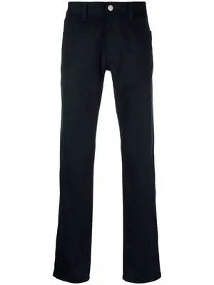 Giorgio Armani Straight-leg Trousers - Blue