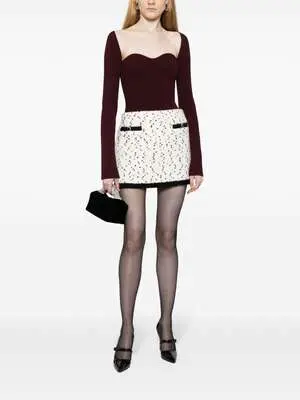 Alessandra Rich Polka-dot Mini Skirt