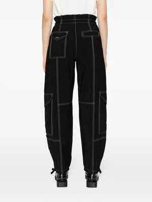 GANNI Paperbag-waist Cargo Trousers