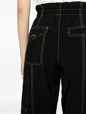 GANNI Paperbag-waist Cargo Trousers