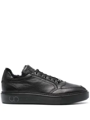 Casadei Cervo Leather Sneakers - Black