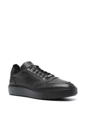 Casadei Cervo Leather Sneakers - Black