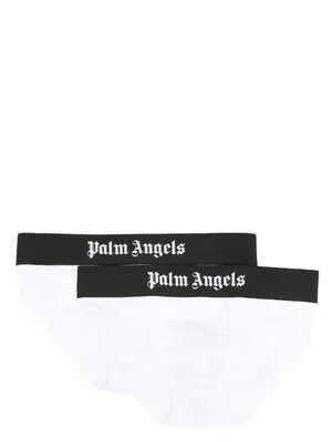 Palm Angels Logo-print Briefs - White