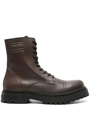 Tommy Hilfiger Logo-debossed Leather Boots