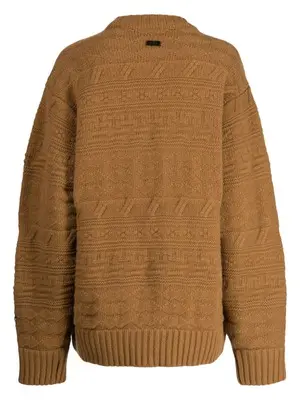 ADER ERROR Crew-neck Cable-knit Jumper