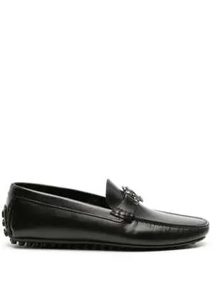 Roberto Cavalli Mirror Snake Leather Loafers