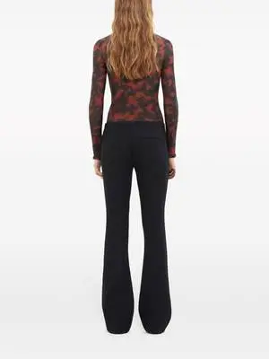 COURREGES Tortoiseshell-effect Mock Neck Top